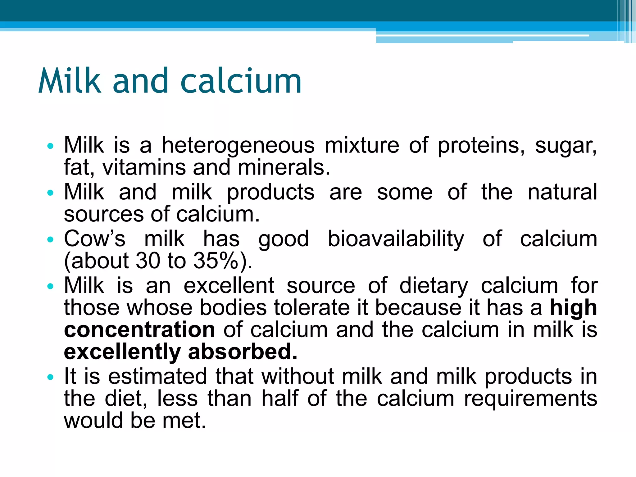 Determination of calcium in milk | PPTX