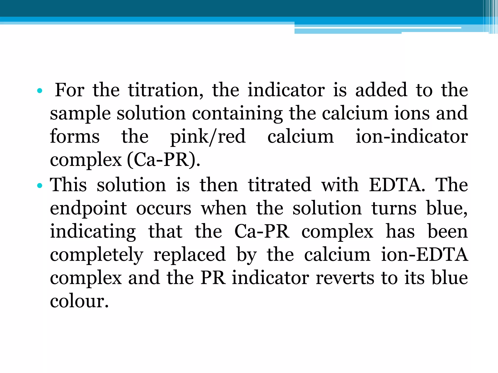 Determination of calcium in milk | PPTX