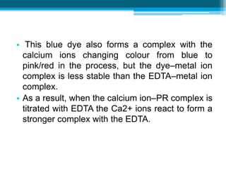Determination of calcium in milk | PPTX