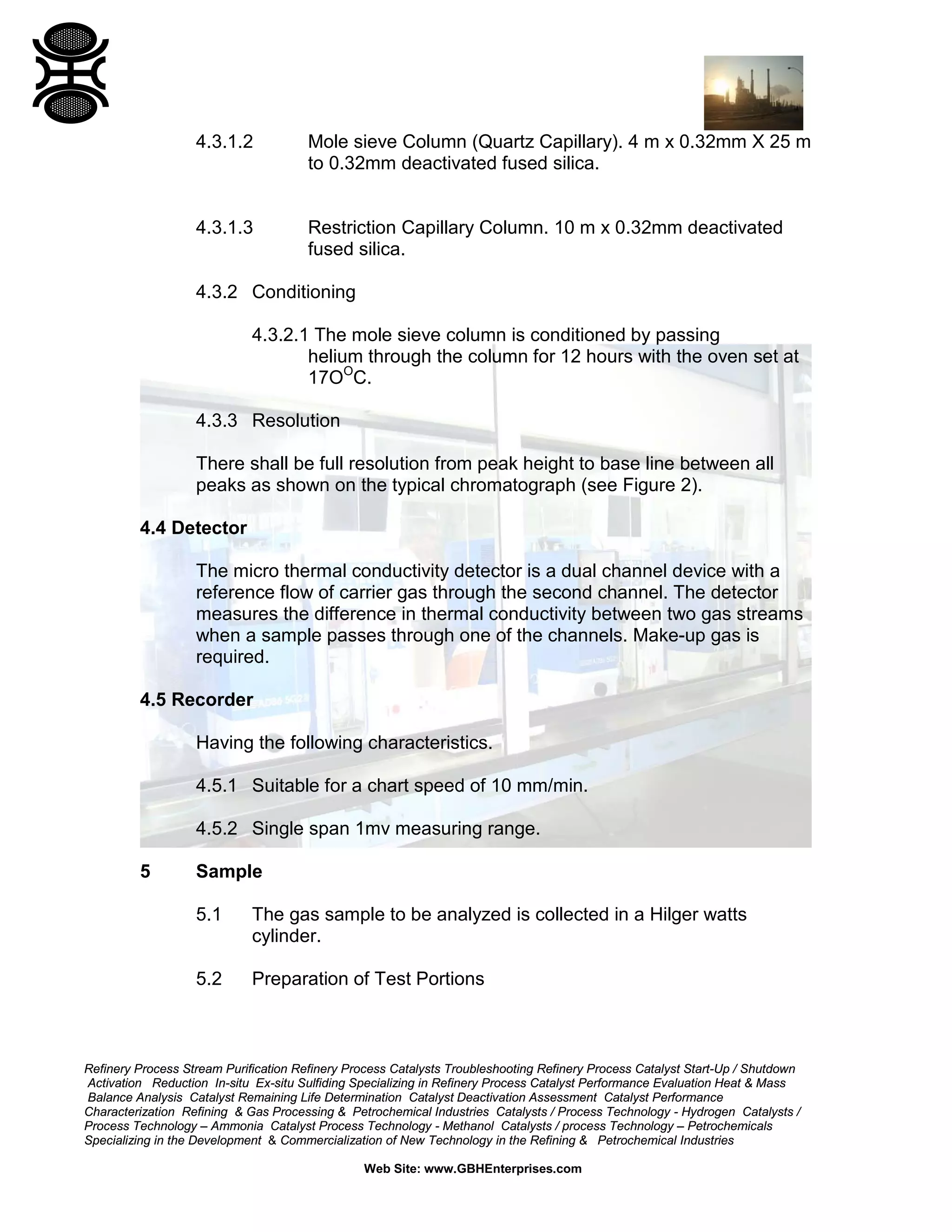 Determination Of Carbon Dioxide Ethane And Nitrogen In Natural Gas By Gas Chromatography Pdf