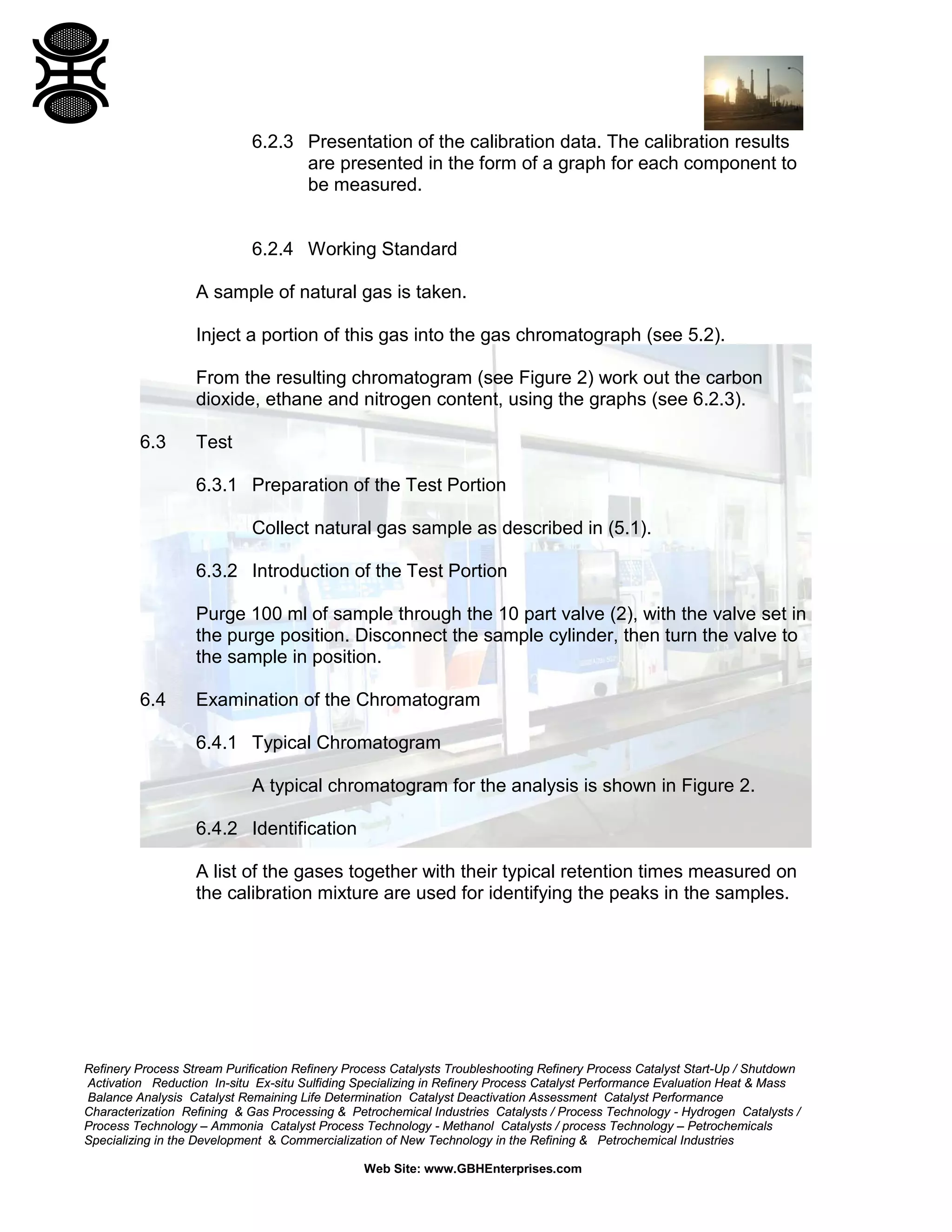 Determination Of Carbon Dioxide Ethane And Nitrogen In Natural Gas By Gas Chromatography Pdf