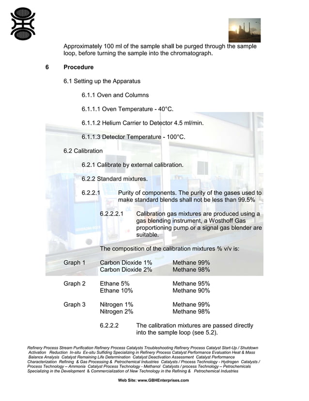 Determination Of Carbon Dioxide Ethane And Nitrogen In Natural Gas By Gas Chromatography Pdf