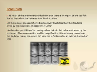 Determination of Cesium 137 and Cesium-134 radioactivity levels in fish ...