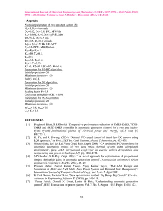 Determination of controller gains for frequency control | PDF