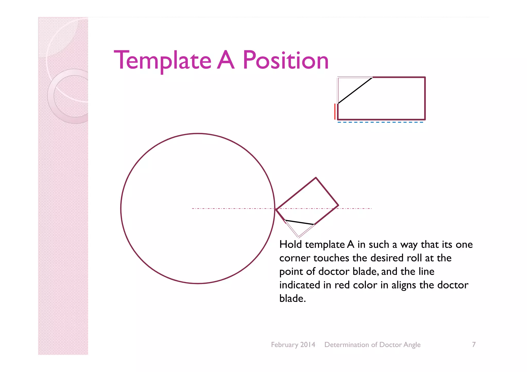 Determination of doctor angle | PDF