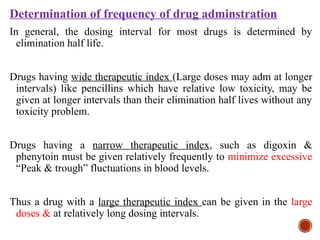 Determination of dose & dosing interval- V Pharm.D.pptx
