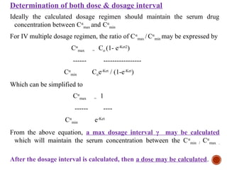 Determination of dose & dosing interval- V Pharm.D.pptx