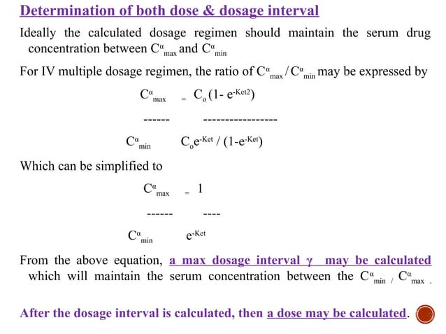 Determination of dose & dosing interval- V Pharm.D.pptx