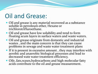 Determination of ec ,temp , oil & grease | PDF