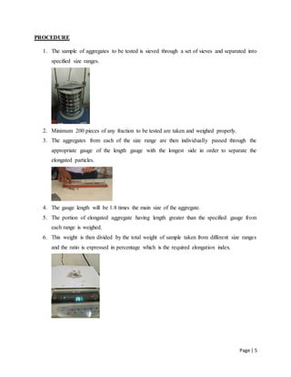 Determination of elongation index | DOCX