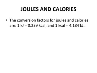 Determination of Energy Value – Physiological Fuel Value.ppt