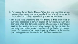 Determination of exchange rate chapter 6 | PPSX