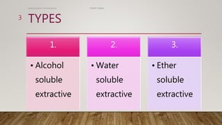 Determination of extractives | PPTX