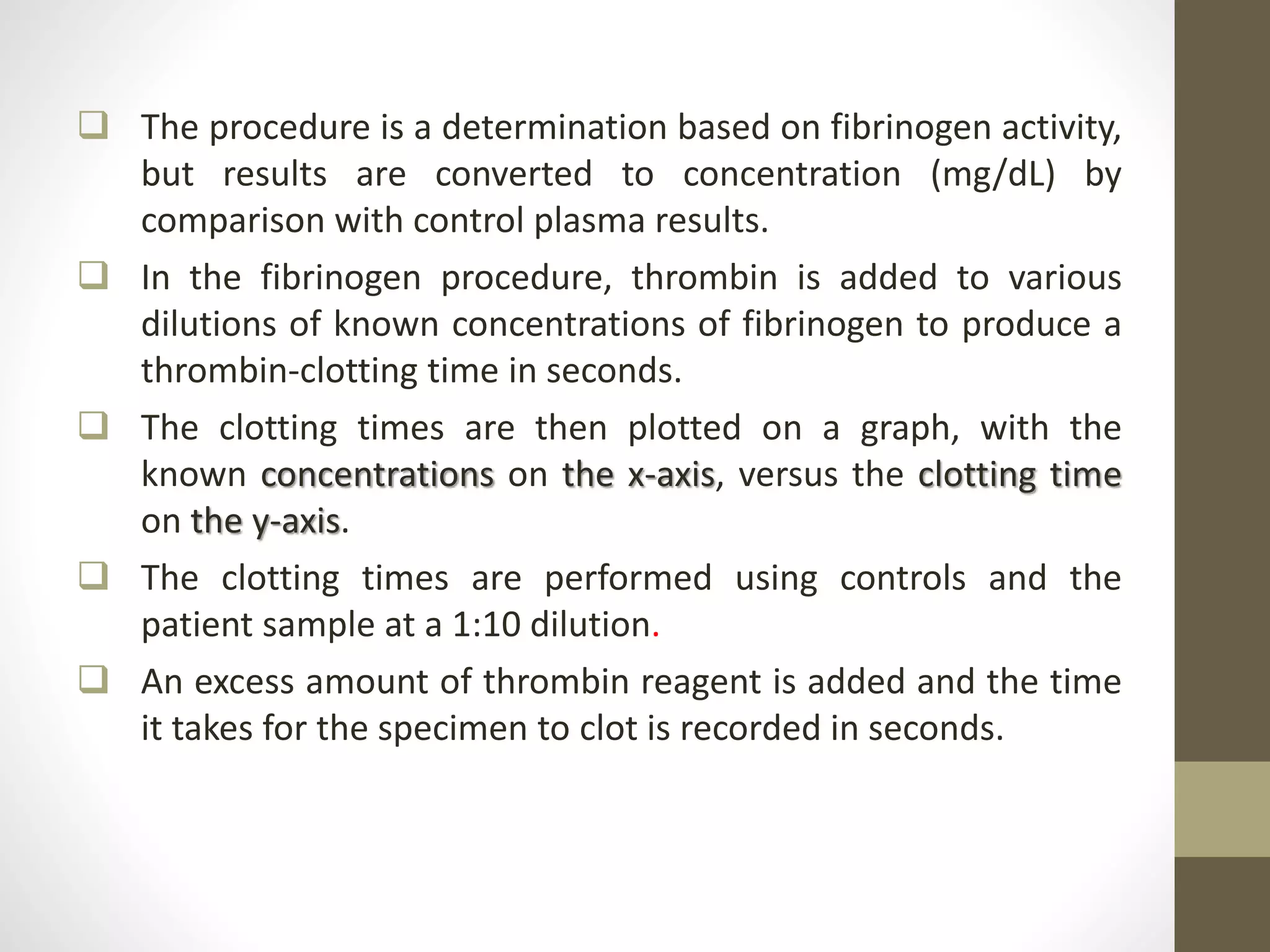 Determination of fibrinogen | PPTX