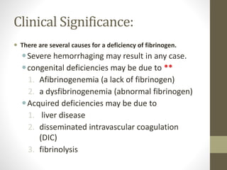 Determination of fibrinogen | PPTX