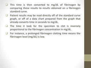 Determination of fibrinogen | PPTX