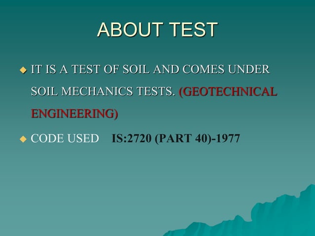Determination of free swell index of soils | PPTX | Geology | Science