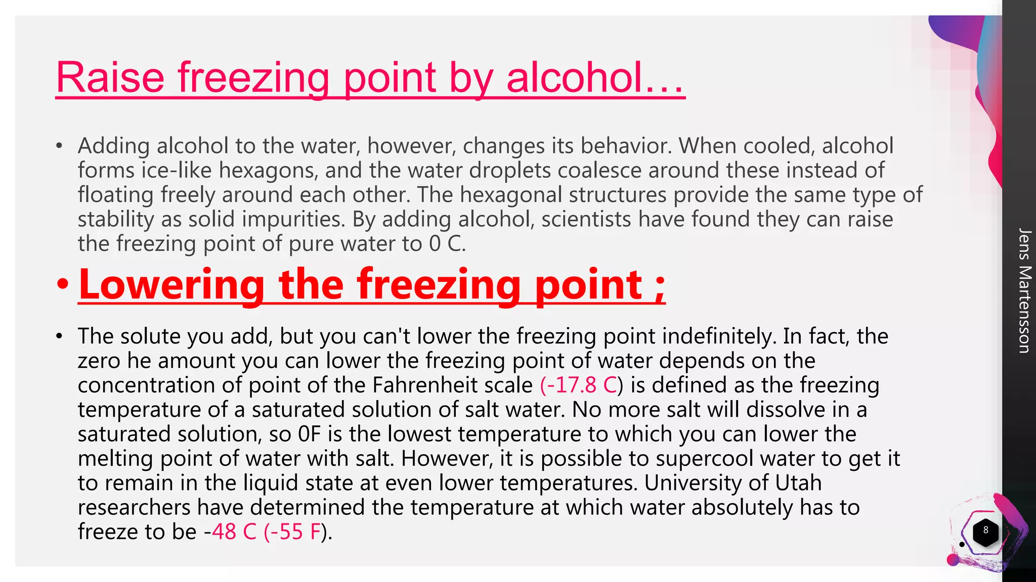 Determination of freezing point final | PPTX