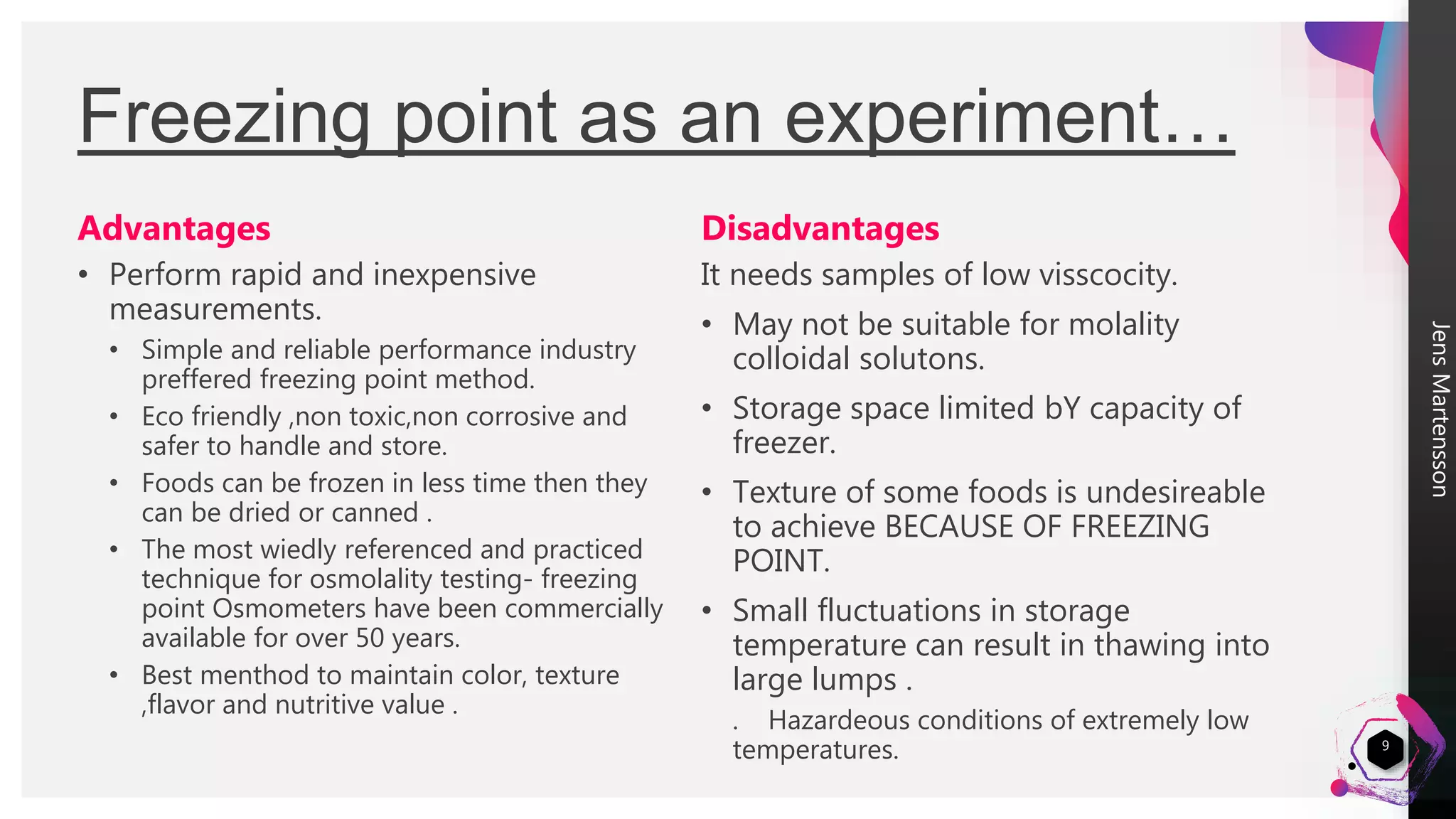 Determination of freezing point final | PPTX