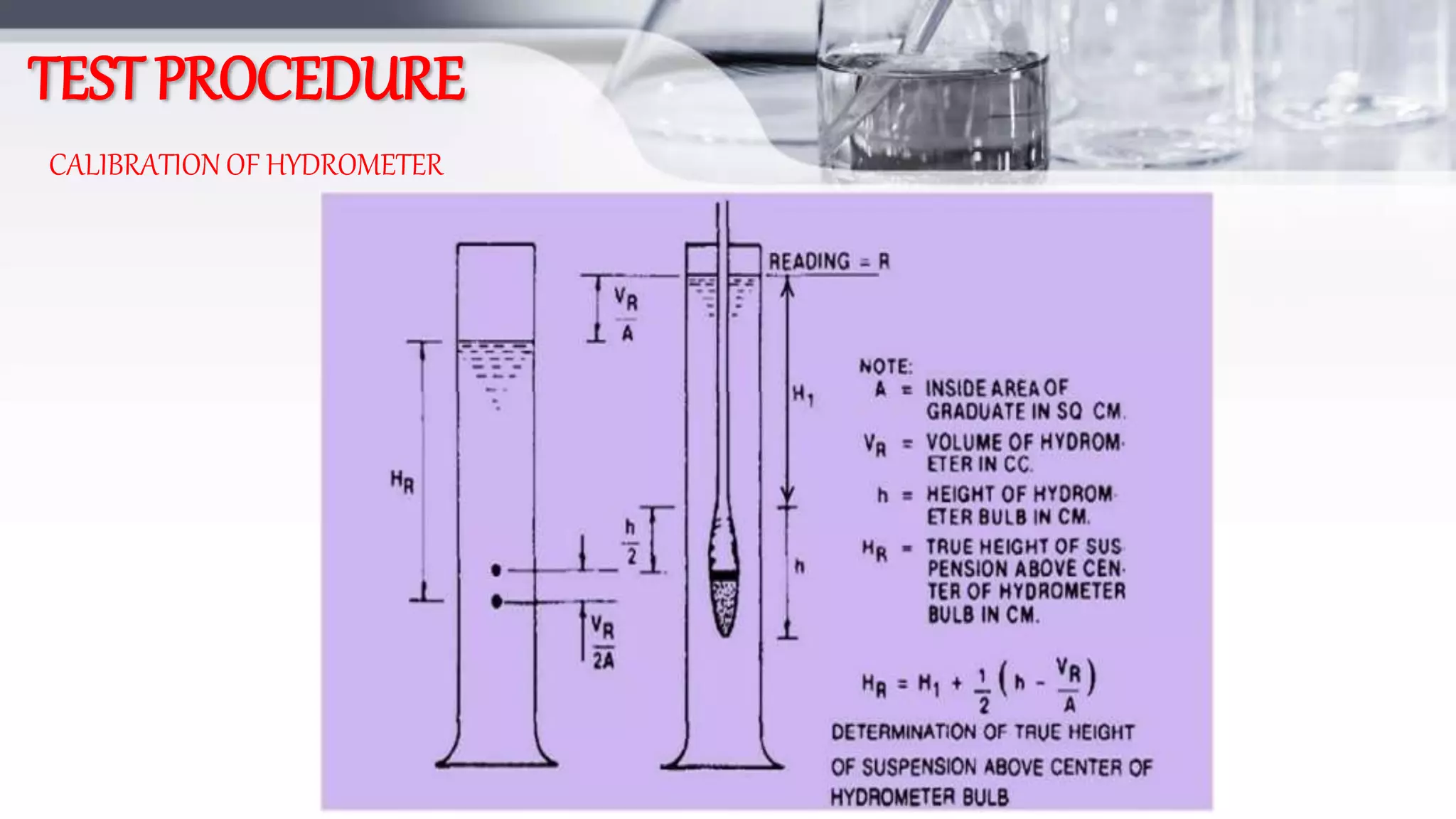 Determination of grain size analysis by hydrometer test | PPTX