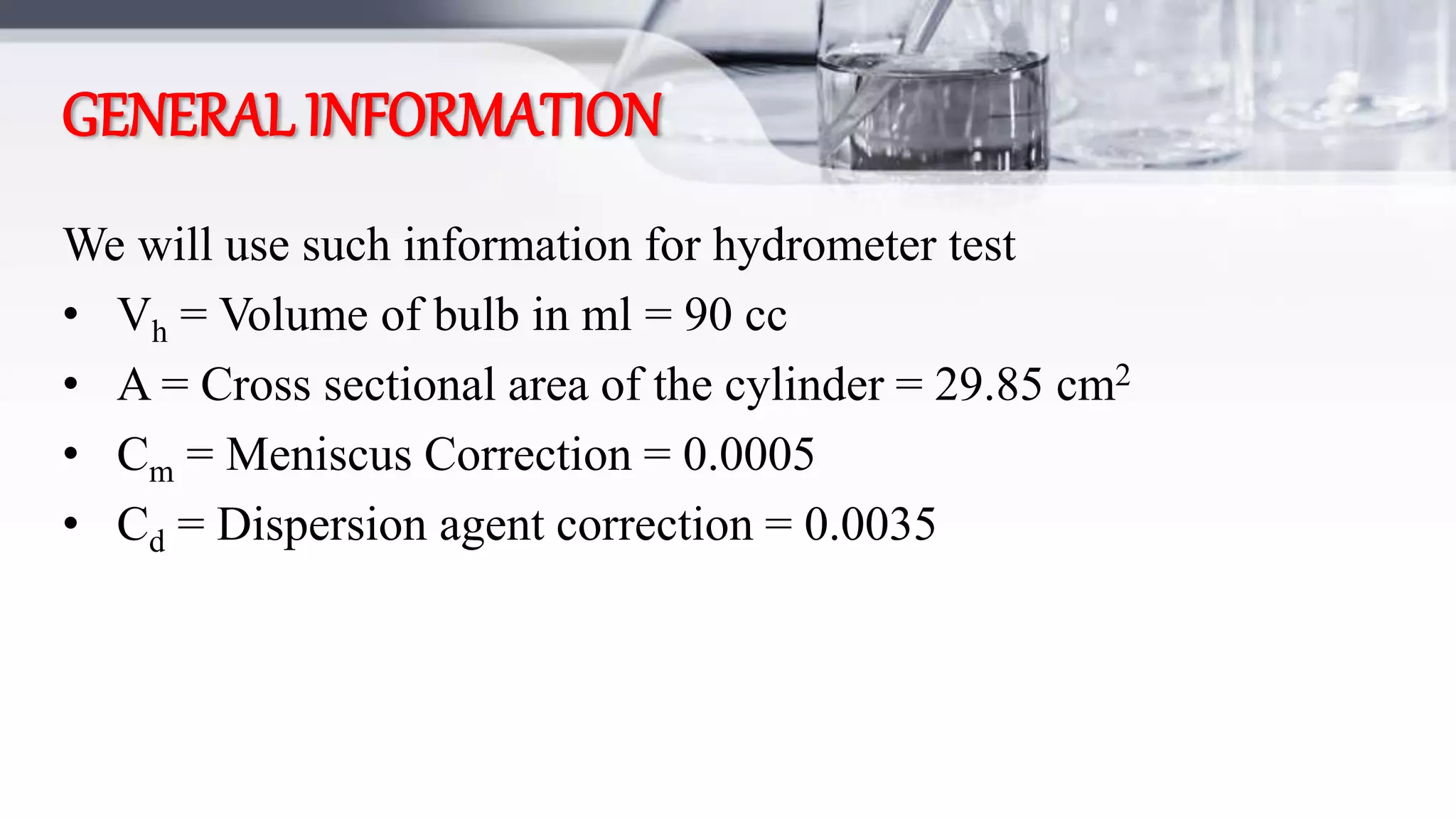 Determination of grain size analysis by hydrometer test | PPTX
