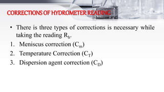 Determination of grain size analysis by hydrometer test | PPTX