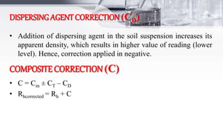 Determination of grain size analysis by hydrometer test | PPTX