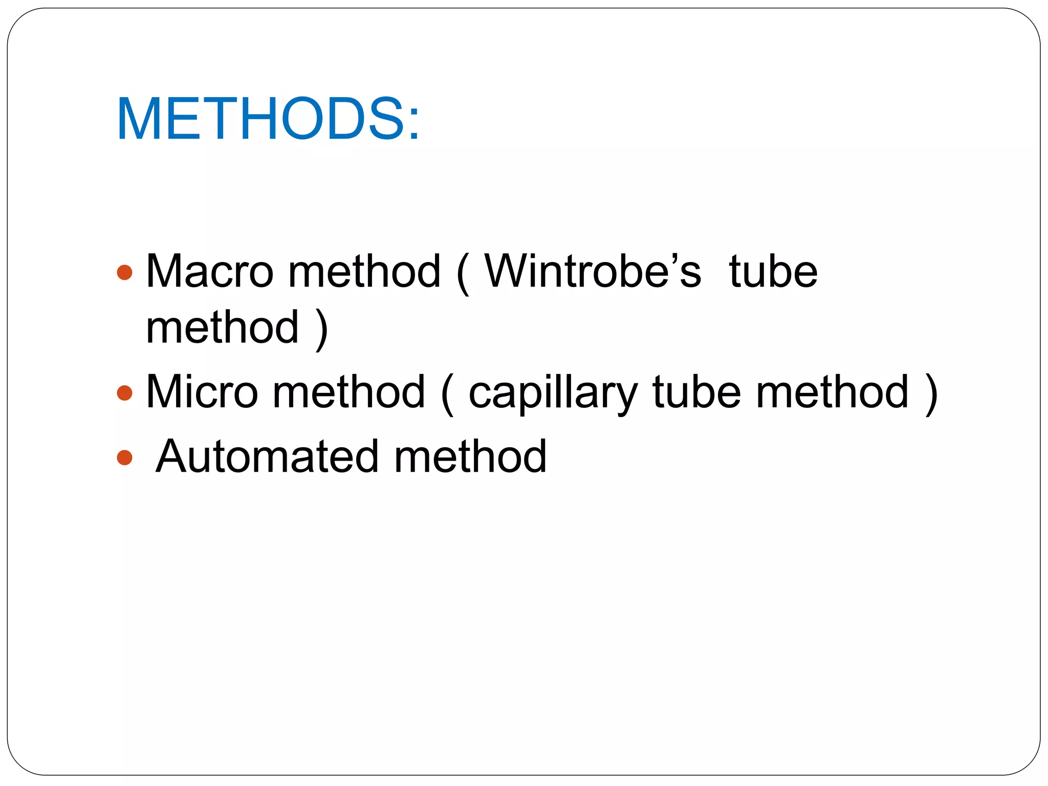 Determination of haemoglobin | PPTX