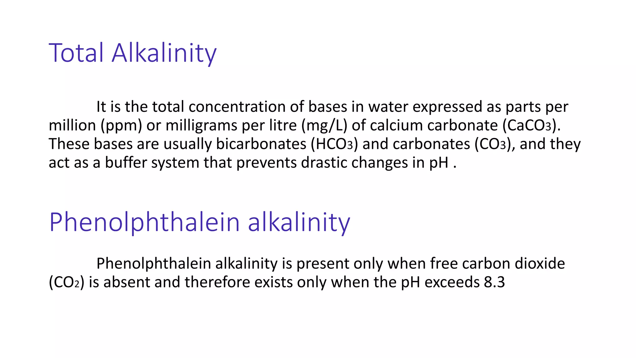 Determination of hardness and alkalinity of waste water | PPTX