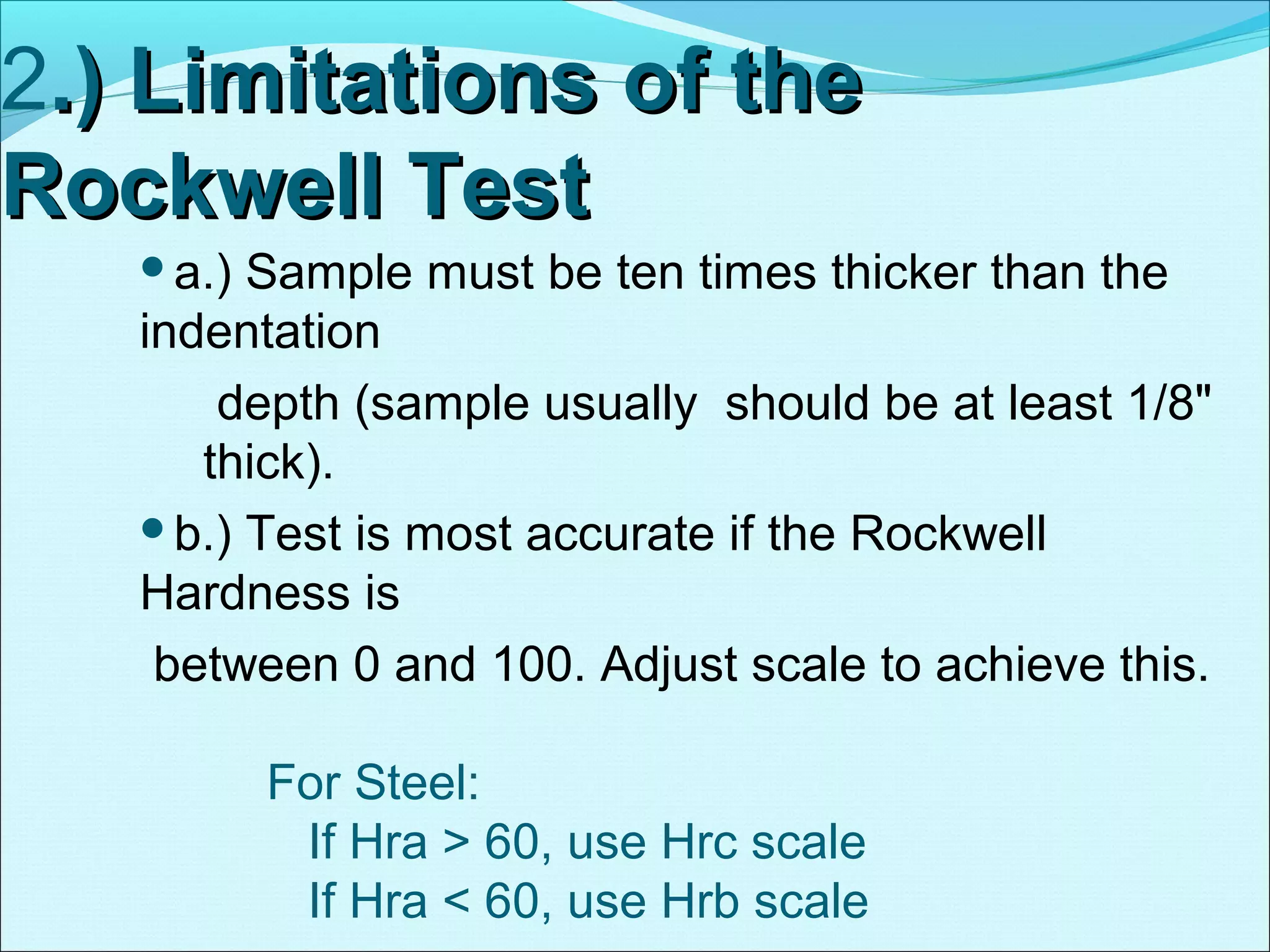 Determination of hardness of metals | PPT