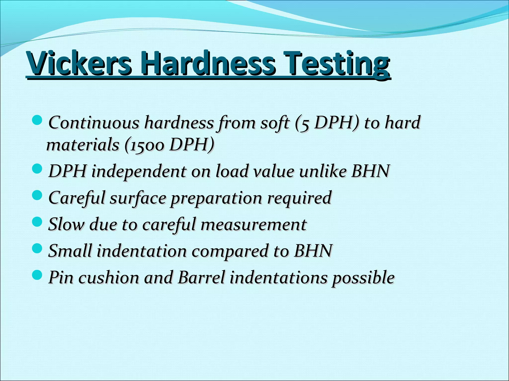 Determination of hardness of metals | PPT