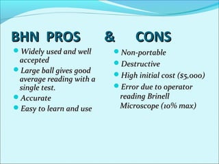 Determination of hardness of metals | PPT