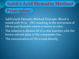 Determination of HB by Sher M & Winhayal.pptx