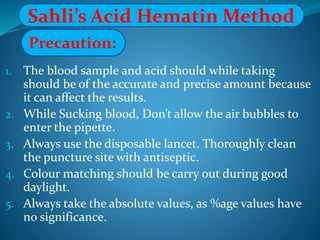 Determination of HB by Sher M & Winhayal.pptx