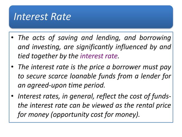 Determination of interest rate | PPTX | Stocks and Bonds | Personal ...