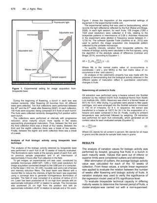 Determination of macaw fruit harvest period by biospeckle laser technique | PDF