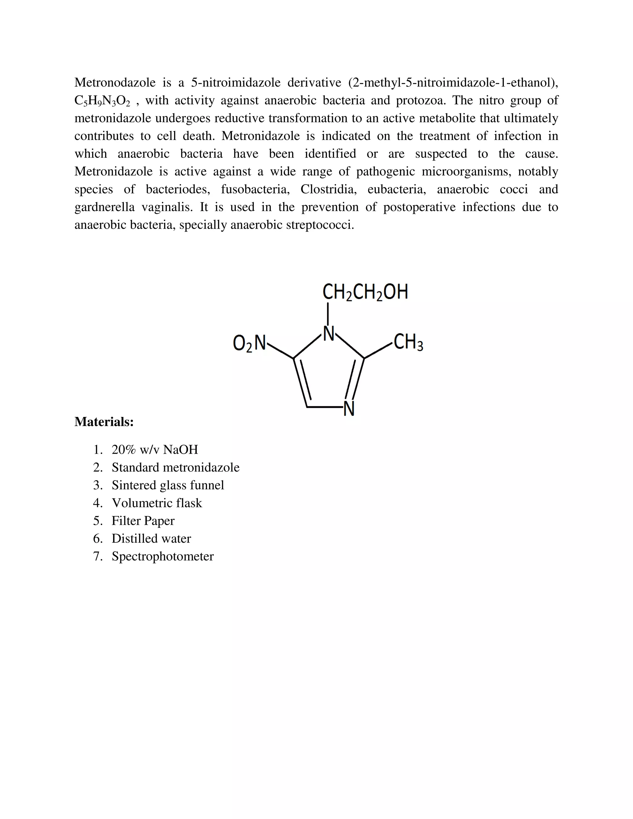 Determination Of Metronidazole From The Solid Dosage Form PDF determination-of-metronidazole-from-the-solid-dosage-form-pdf