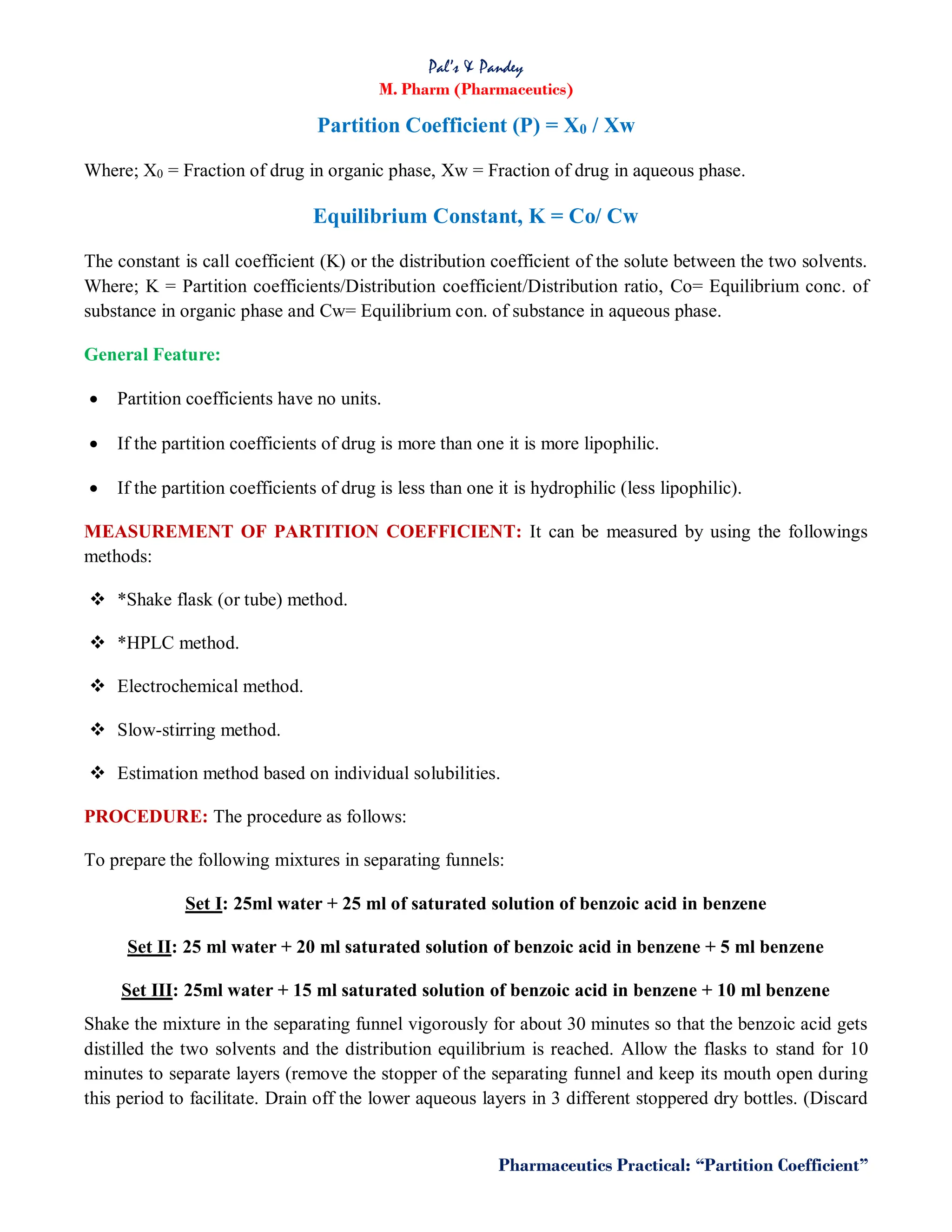 Determination of Partition coefficient of Known and Unknown drug.pdf