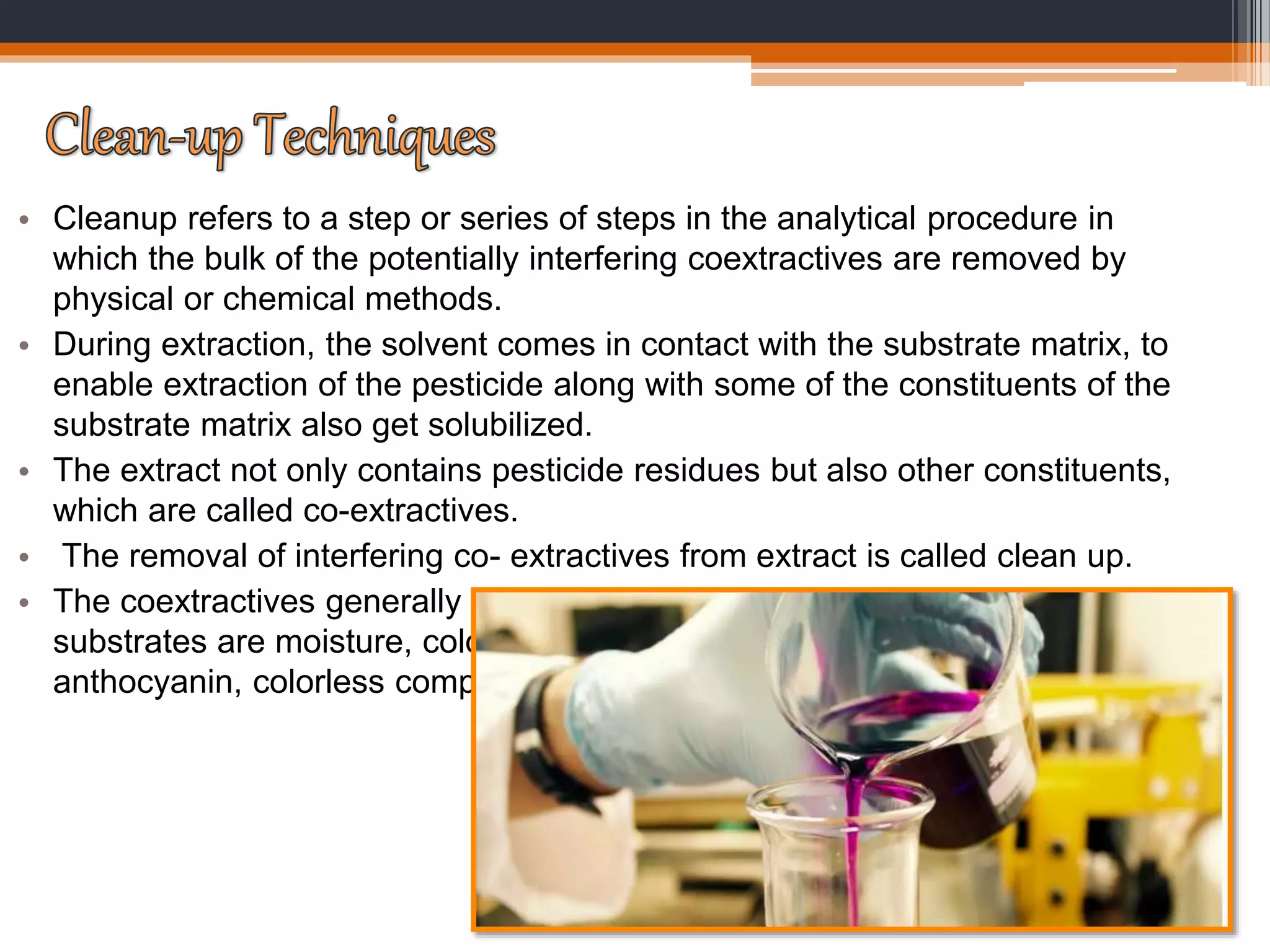 Determination of pesticides residue in grains,fruits, vegetables,milk ...