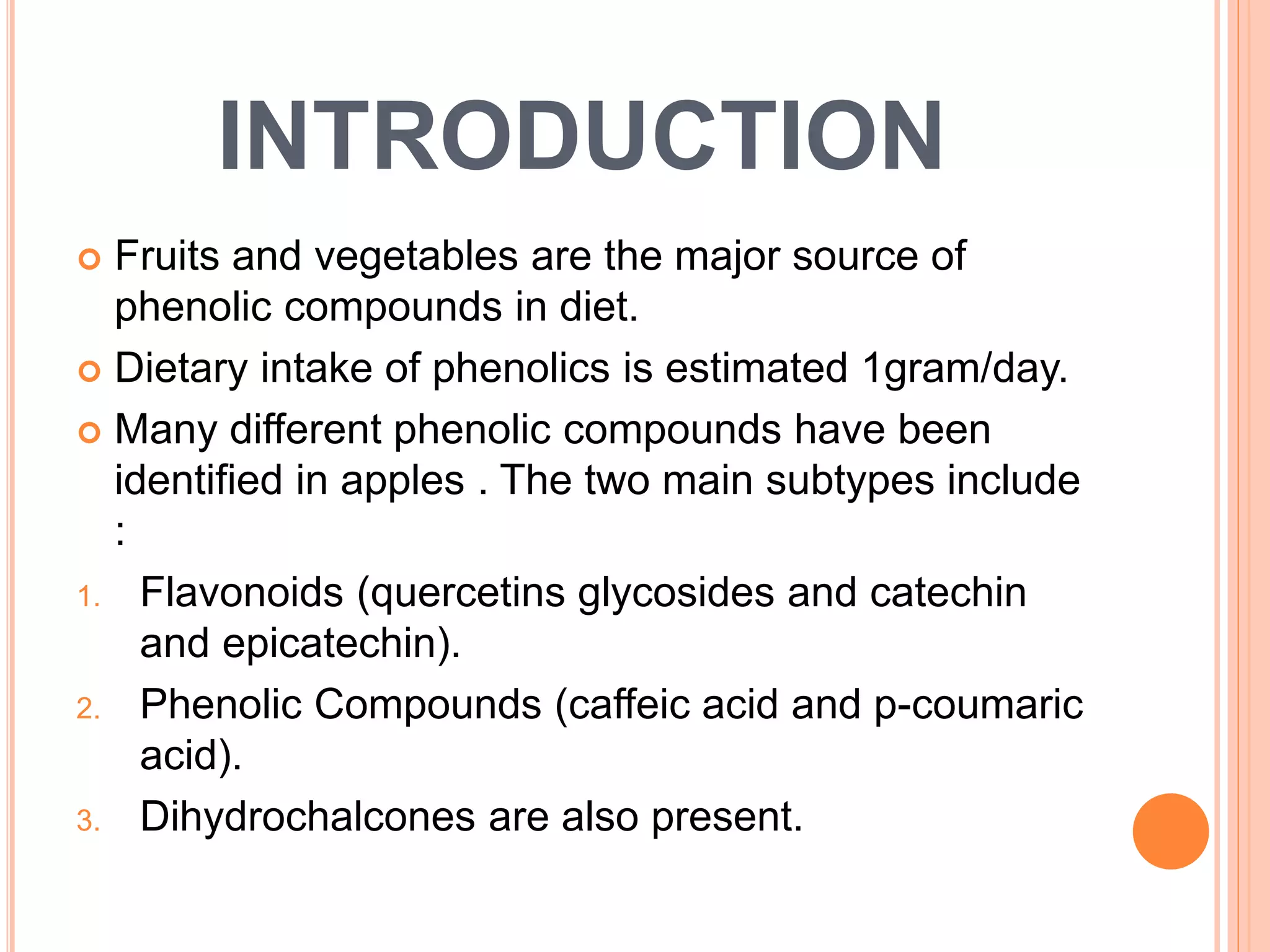 Determination of phenolic compounds | PPTX