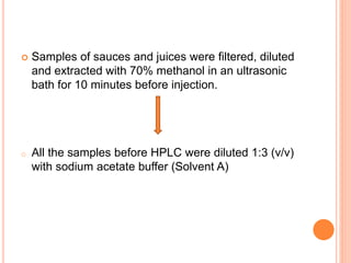 Determination of phenolic compounds | PPTX