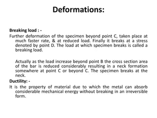 Determination of physical properties of steel, ductility etc | PPTX