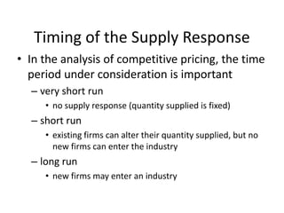 Determination of price in short and long run | PPTX