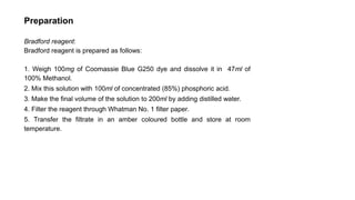 Determination of protein concentration by Bradford method.pptx