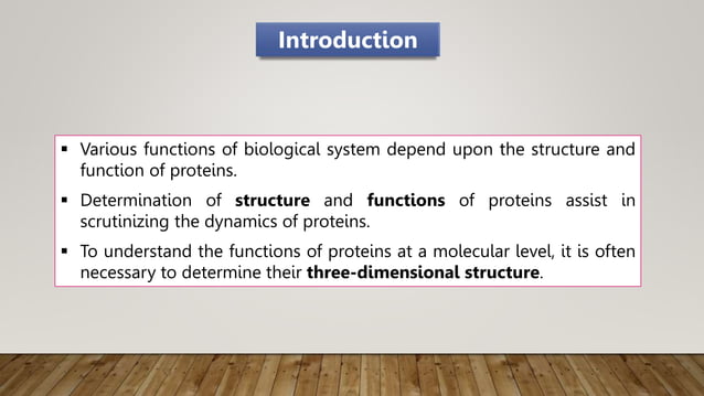 Application X-Ray crystallography in protein structure prediction.pptx | Chemistry | Science