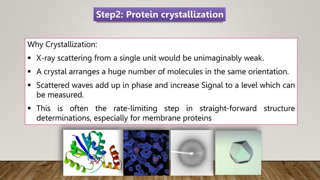 Application X-Ray crystallography in protein structure prediction.pptx | Chemistry | Science
