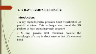 Determination of protein tertiary structure | PPTX