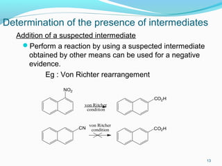 Determination of reaction mechanisms | PPT