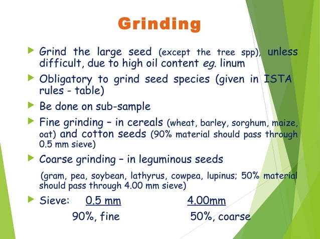 Determination of seed moisture content | PPT | Gardening | Home & Garden