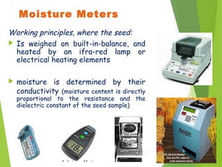 Determination of seed moisture content | PPT